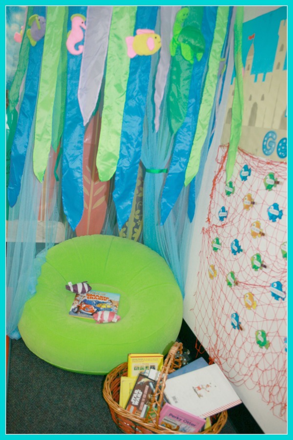 I Created a Beach-Themed Reading Corner in My Classroom This Year With ...