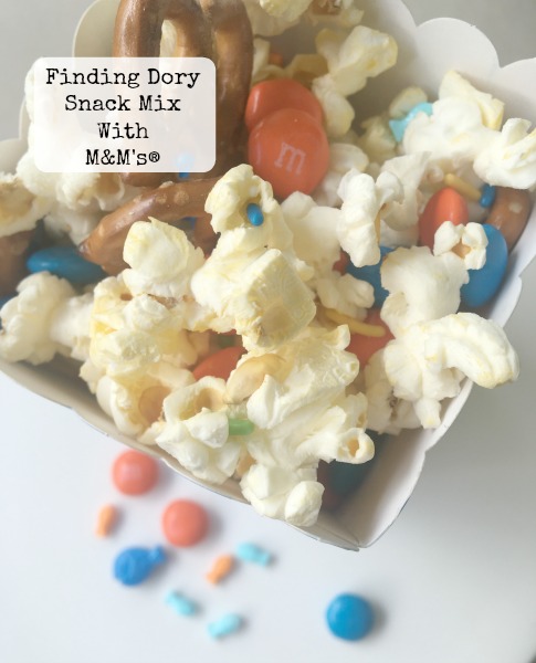 Finding Dory Snack Mix With M&M's® - Over The Top Mommy